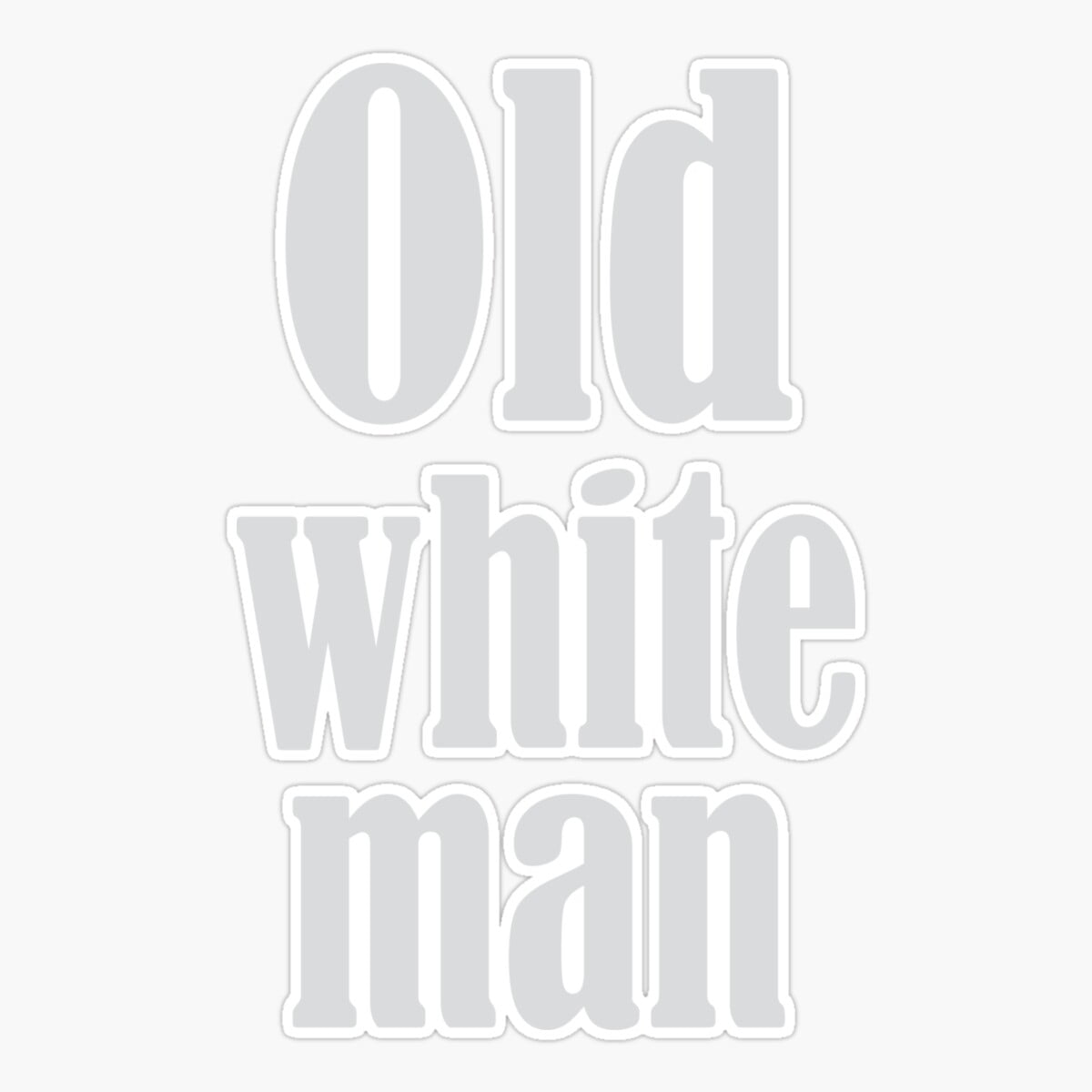 DOPASTICKER Old Man Sayings, Old White Man Sticker, Phone Sticker Car ...