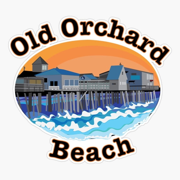 DOPASTICKER Old Orchard Beach Pier Sticker, Phone Sticker Car Sticker ...