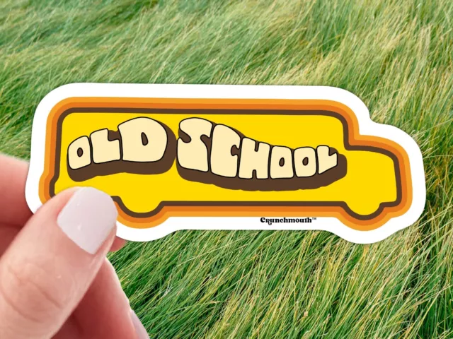 DOPASTICKER Old School Sticker, Throwback Retro Vintage Design, School ...
