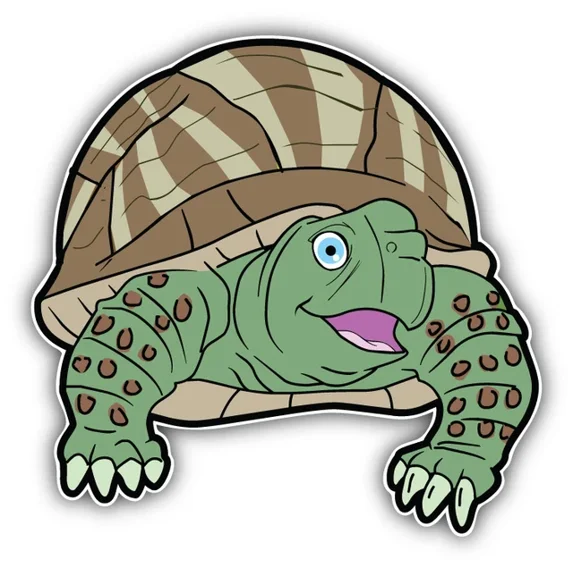 DOPASTICKER Old Turtle Sticker Decal Phone Decal Water Bottle Stickers ...