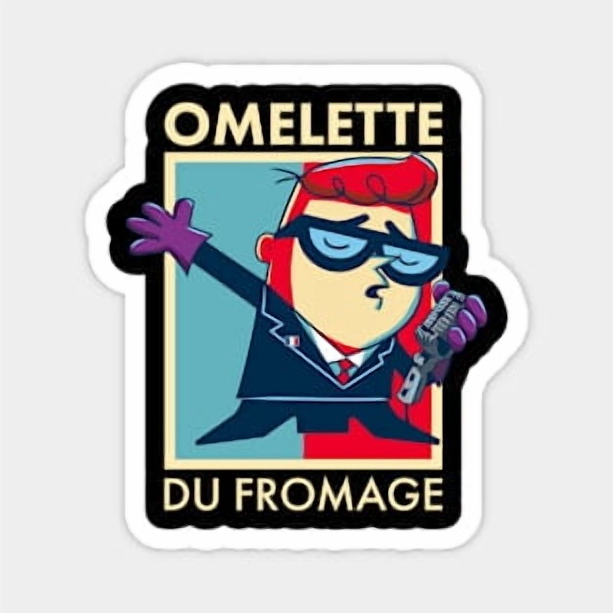 DOPASTICKER Omelette Du Fromage Decorative Laptop, Phone Stickers ...