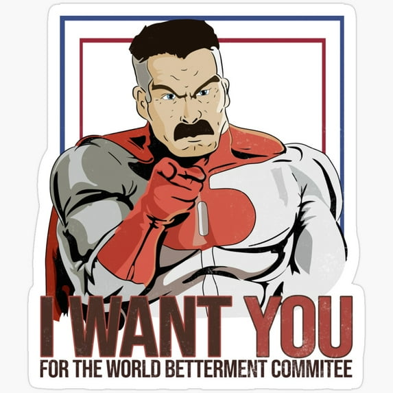 DOPASTICKER Omni Man Wants You! Sticker Waterproof Sticker For Water ...