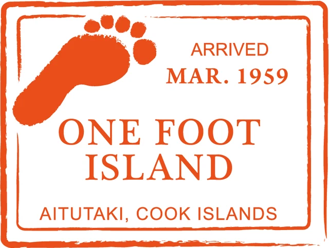 DOPASTICKER One Foot Island Cook Islands Passport Travel Sticker Decal ...