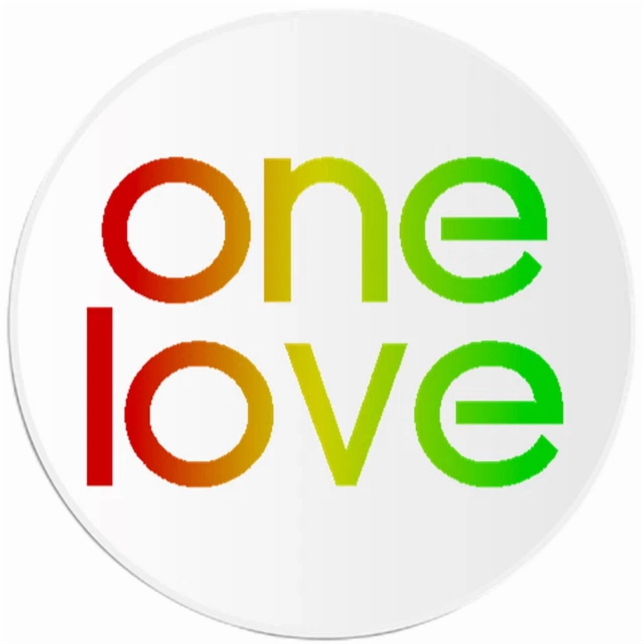 DOPASTICKER One Love, Rasta Rastafarian Red Yellow Green Phone Decal ...