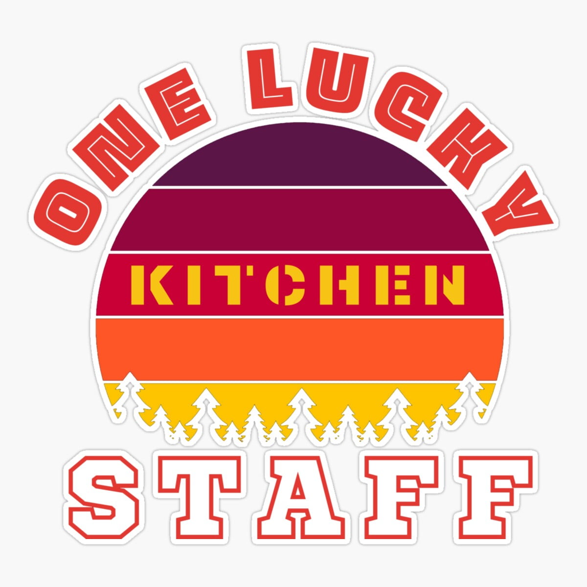 DOPASTICKER One Lucky Kitchen Sta Sticker, Phone Sticker Car Stickers ...
