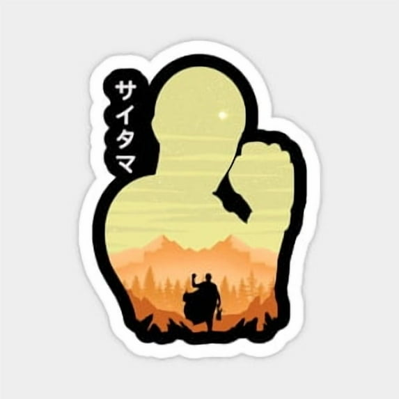 DOPASTICKER One Punch Man - Saitama Decorative Laptop, Phone Stickers ...