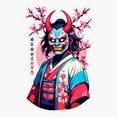 DOPASTICKER Oni Samurai Vaporwave Japan Culture Sticker, Phone Sticker ...