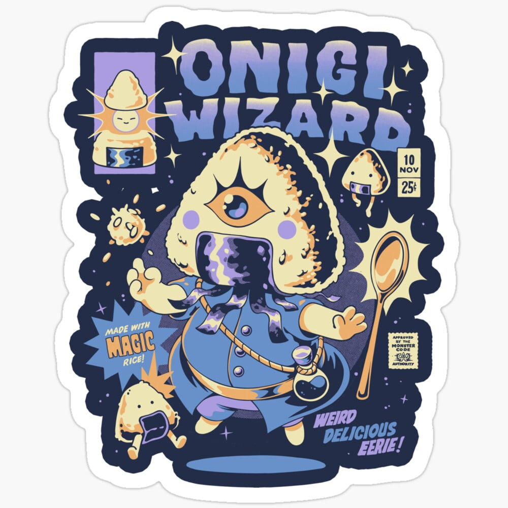 DOPASTICKER Onigiwizard Perfect Gift Everyone Phone Decal Water Bottle ...