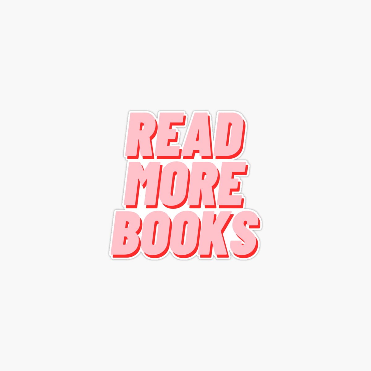 DOPASTICKER Onimread More Books Sticker, Phone Sticker Water Bottle ...