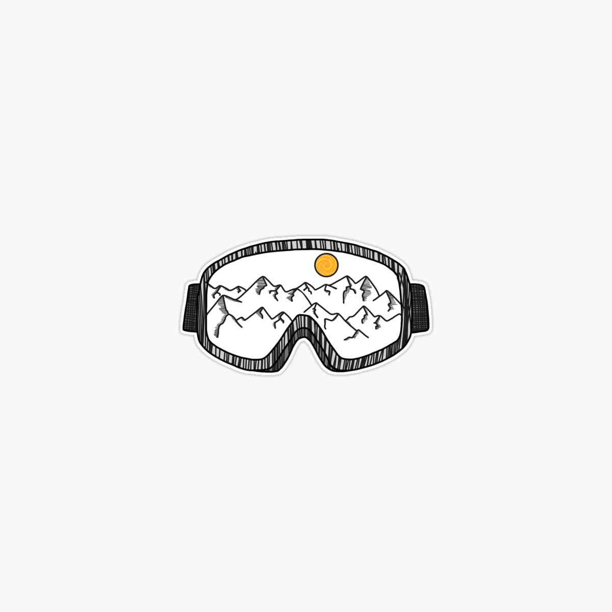 DOPASTICKER Onimski Goggles Sticker, Phone Sticker Water Bottle Sticker ...