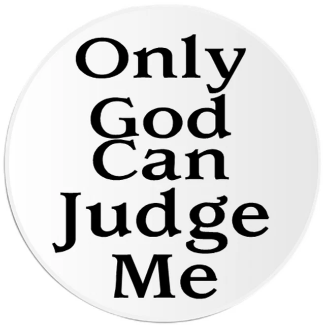 DOPASTICKER Only God Can Judge Me Sticker Phone Decal Water Bottle ...