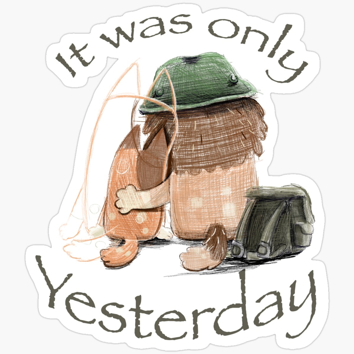 DOPASTICKER Only Yesterday Sticker Waterproof Sticker For Water Bottles ...