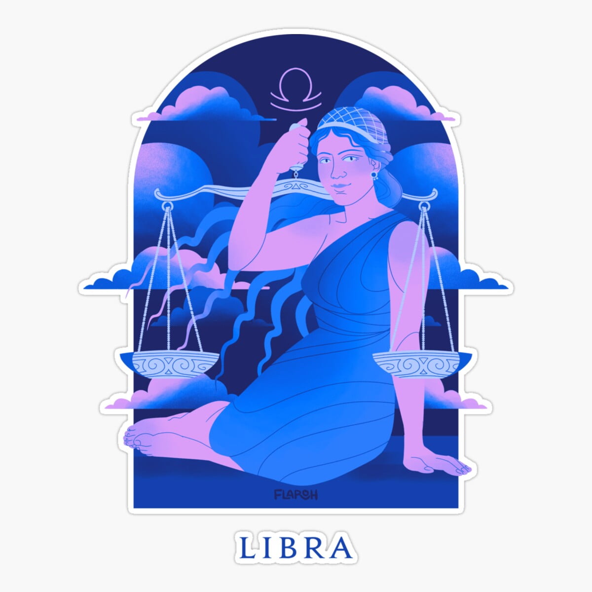 DOPASTICKER Onyx - Libra - Ancient Greek Astrology Series Sticker ...