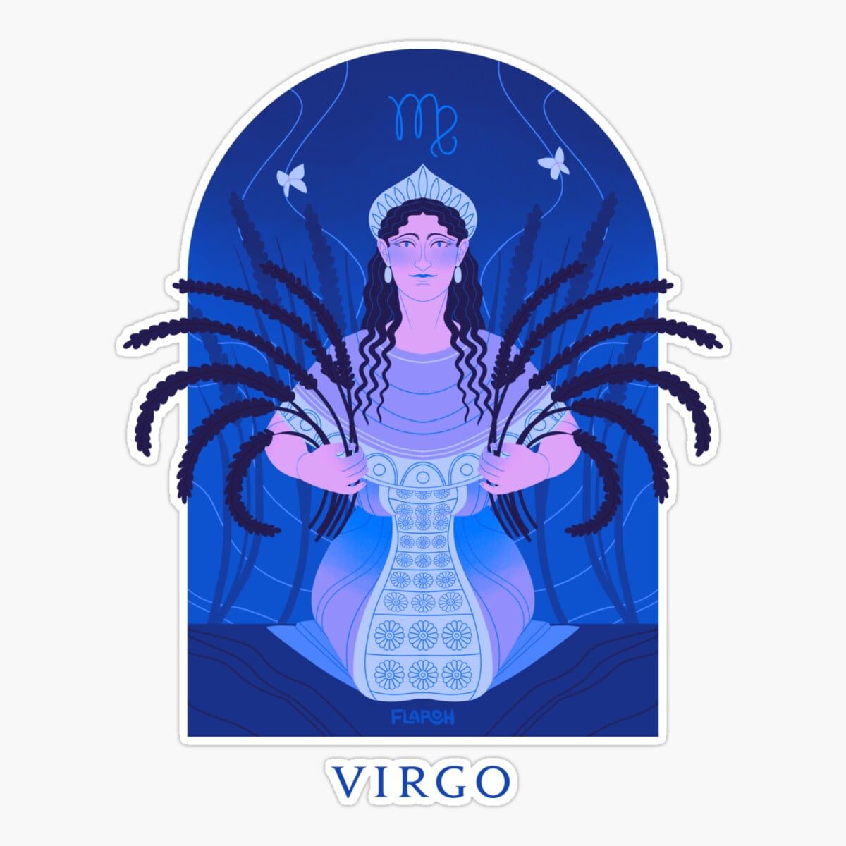 DOPASTICKER Onyx - Virgo - Ancient Greek Astrology Series Sticker ...