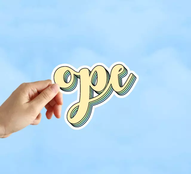 DOPASTICKER Ope Sticker Midwest Sticker Saying Phone Decal Water Bottle ...