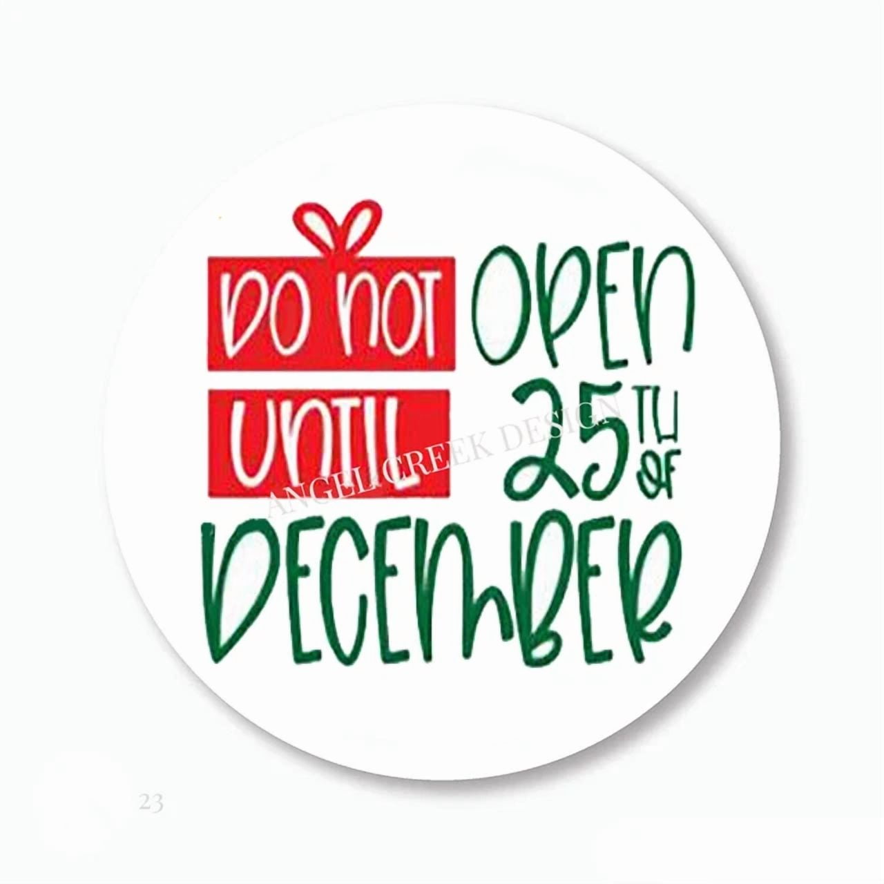 DOPASTICKER Do Not Open Until December 25Th Stickers Mailing Stickers ...