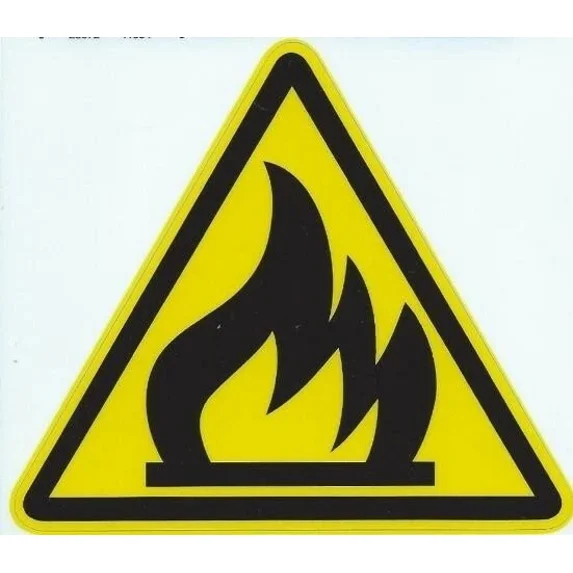 DOPASTICKER Open Flame Warning Sticker Business Sticker Phone Sticker ...