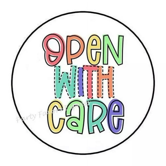 DOPASTICKER Open With Care Stickers Phone Decal Water Bottle Stickers ...
