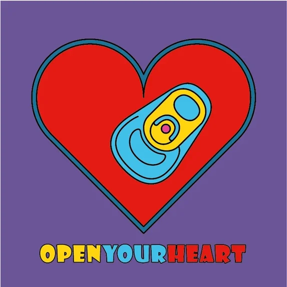 DOPASTICKER Open Your Heart Love Slogan Sticker Decal Phone Decal Water ...
