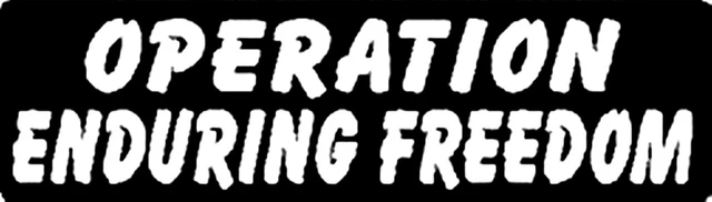 DOPASTICKER Operation Enduring Freedom Sticker Phone Decal Water Bottle ...