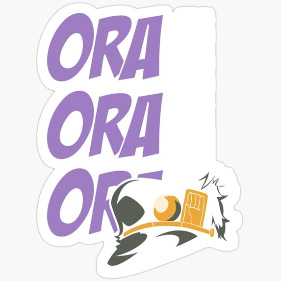DOPASTICKER Ora Ora Ora Sticker Phone Decal Water Bottle Stickers, Cars ...