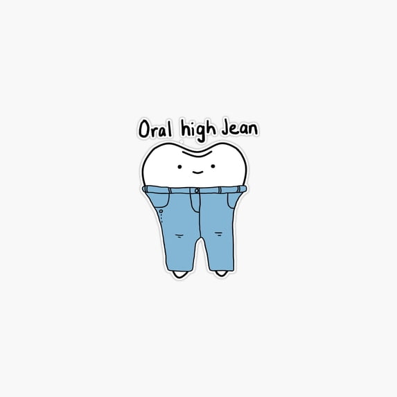 DOPASTICKER Oral High Jean Sticker, Phone Sticker Car Stickers ...