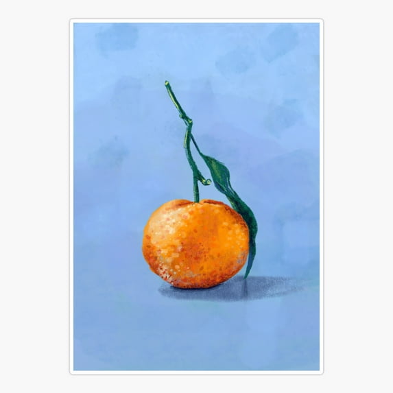 DOPASTICKER Orange, Cirus Ruit Painting, Still Lie Sticker, Phone ...