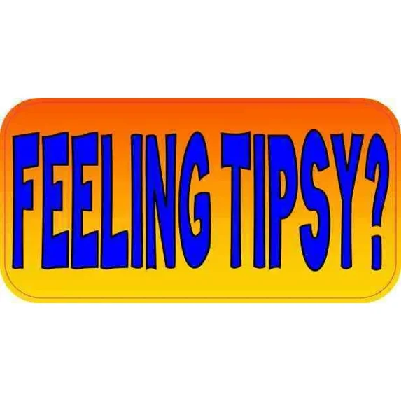 DOPASTICKER Orange Feeling Tipsy Sticker Tip Sticker Tipping Sticker ...