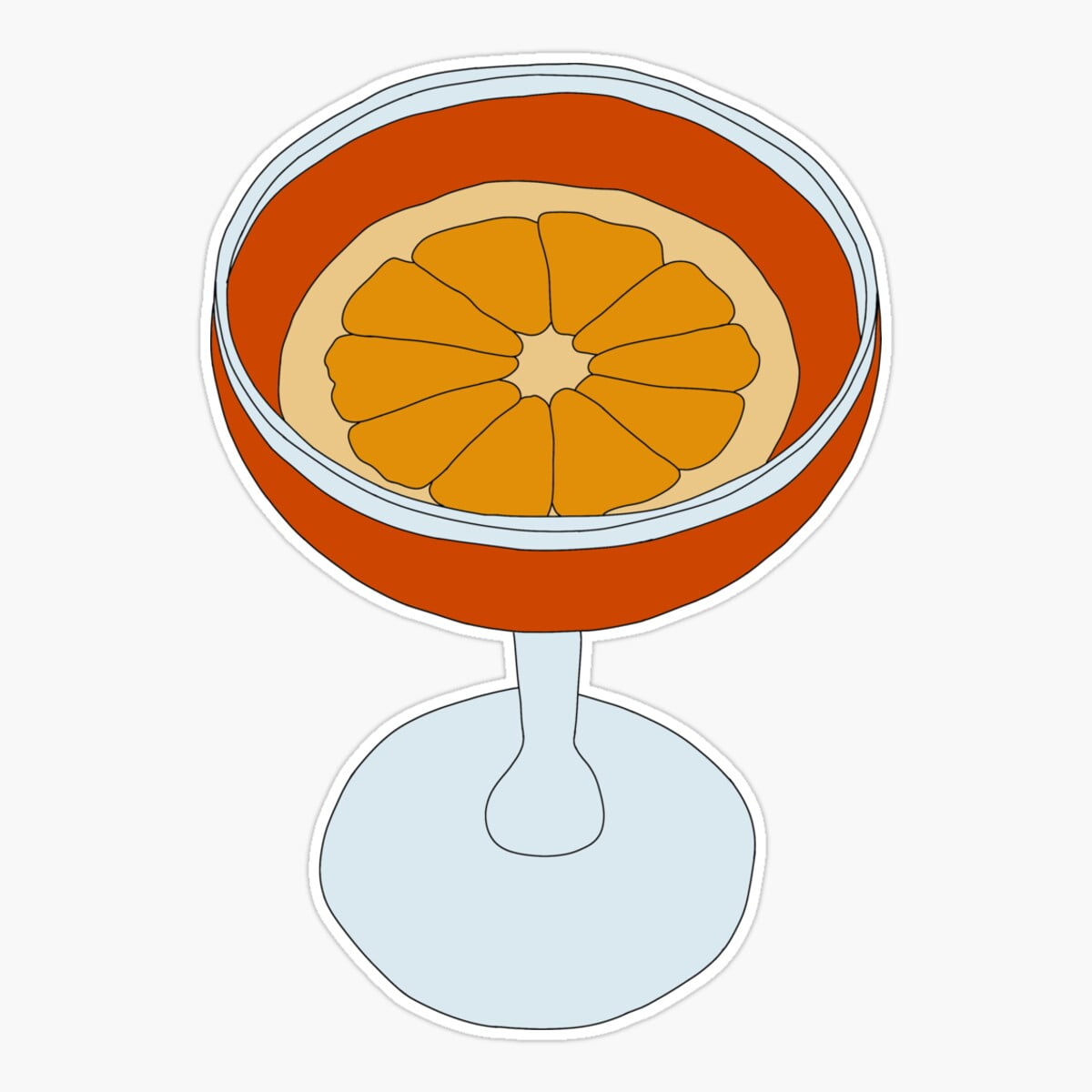 DOPASTICKER Orange Juice Sticker, Phone Sticker Water Bottle Sticker ...