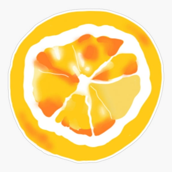 DOPASTICKER Orange Sticker, Phone Sticker Water Bottle Sticker Car ...