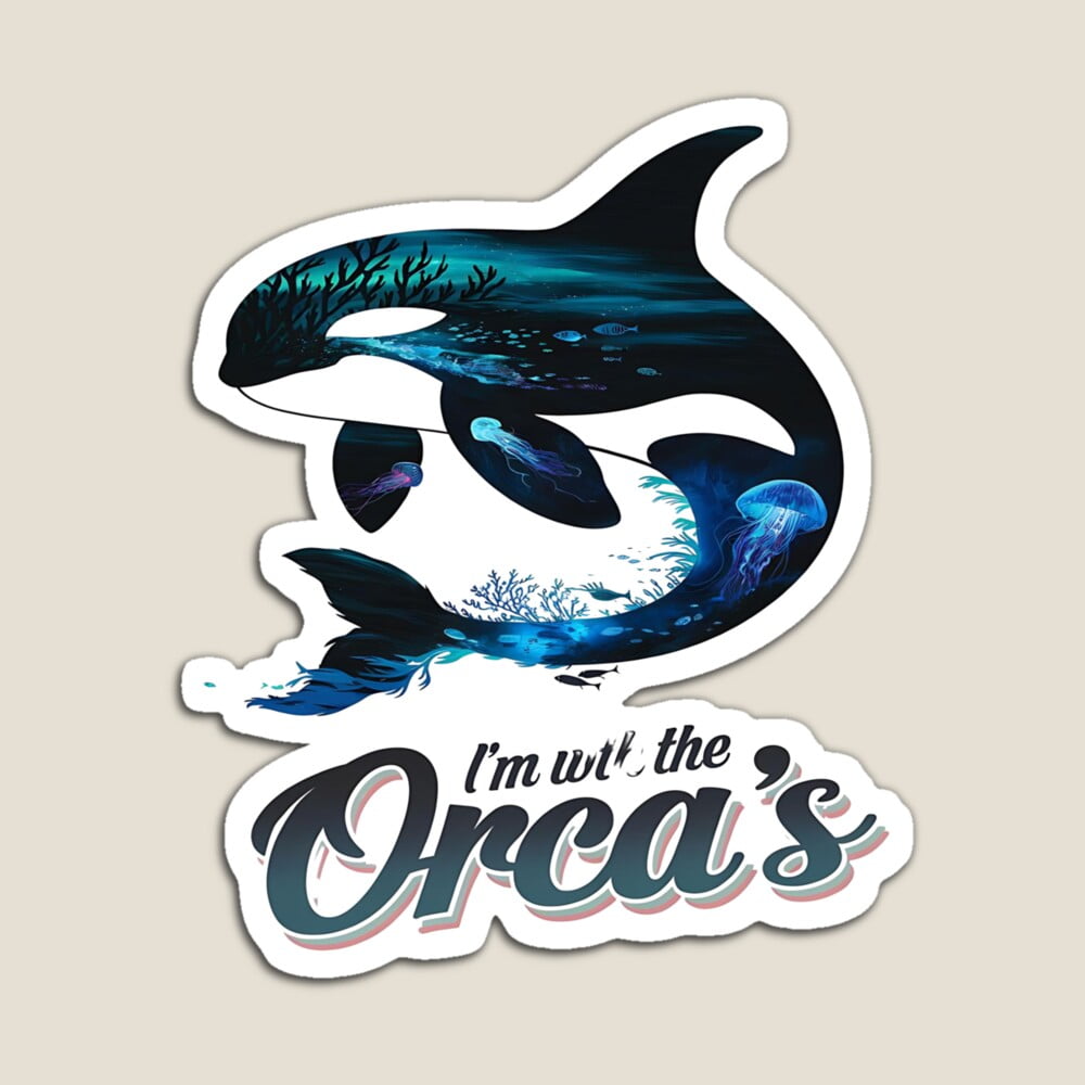 DOPASTICKER I'M With The Orca'S - People Like Orca - The Future Of Orca ...