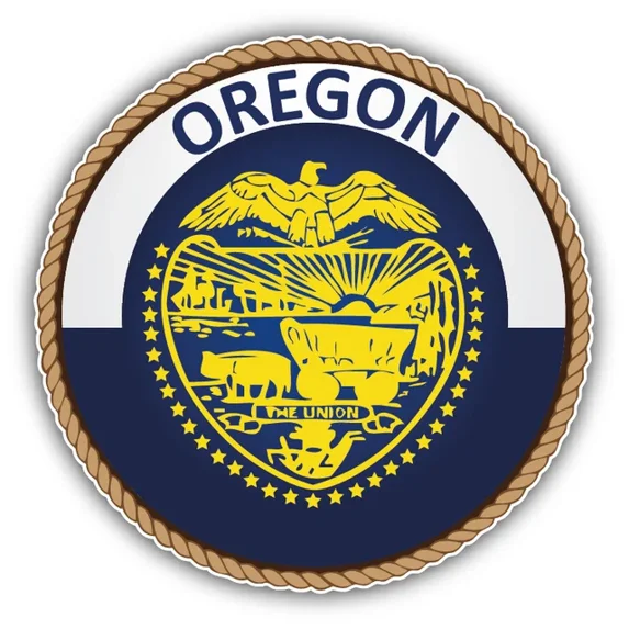 DOPASTICKER Oregon Usa State Seal Sticker Decal Phone Decal Water ...