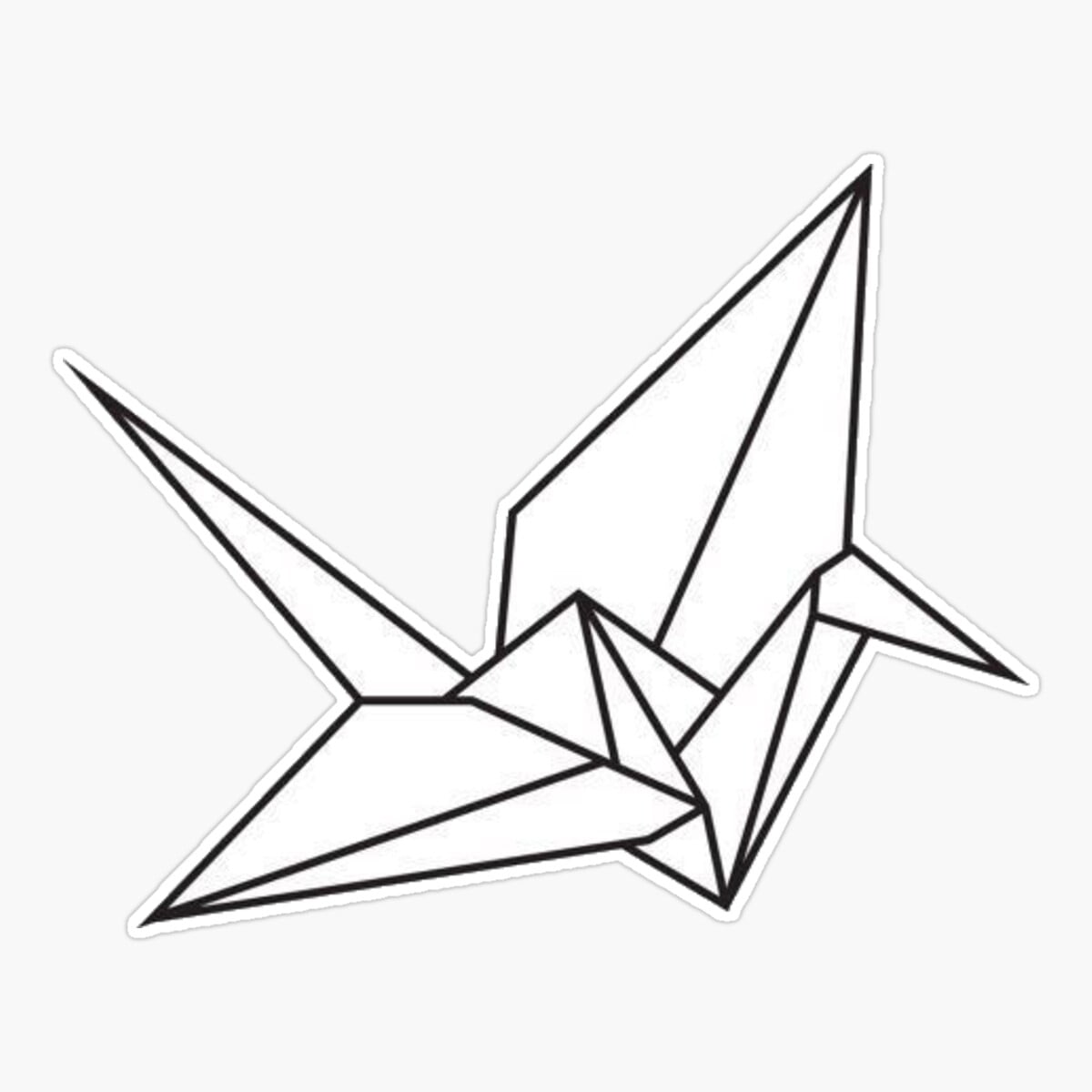 DOPASTICKER Origami Crane Sticker, Phone Sticker Car Stickers, Birthday ...