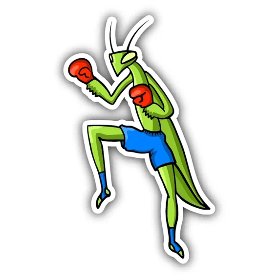 DOPASTICKER Original Mantis Fighter Sticker Decal Phone Decal Water ...