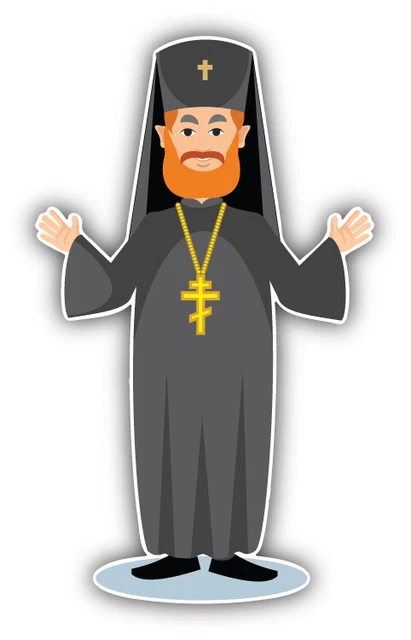 DOPASTICKER Orthodox Priest Car Sticker Phone Water Bottle Stickers ...