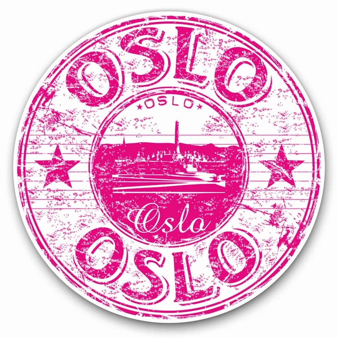 DOPASTICKER Oslo Norway Travel Cool Gift Decorative Laptop, Phone ...