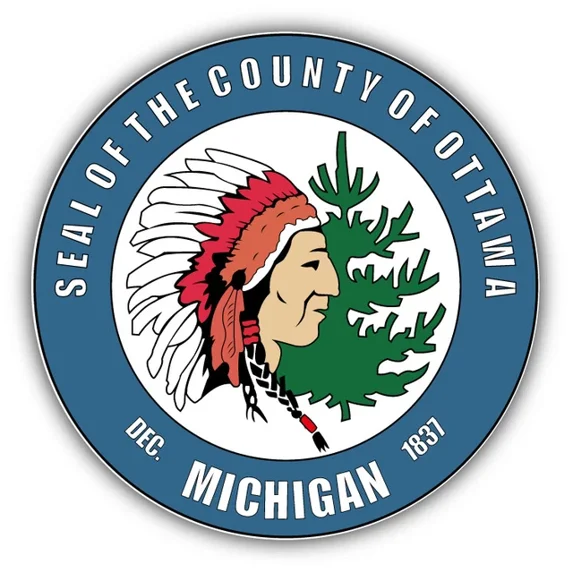 DOPASTICKER Ottawa County Seal Sticker Decal Phone Decal Water Bottle ...