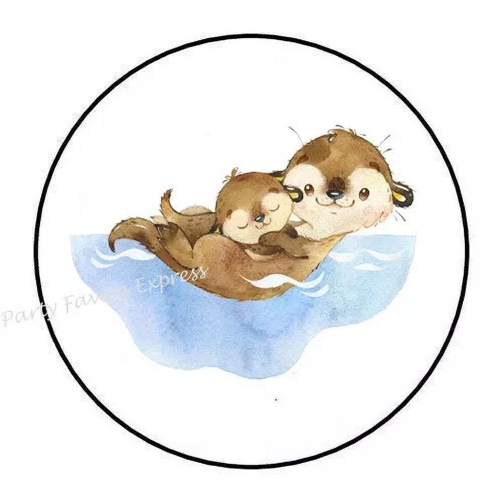 DOPASTICKER Otter Family Decorative Laptop, Phone Stickers, Waterproof ...