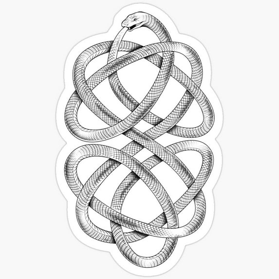 DOPASTICKER Ouroboros Perfect Gift Everyone Phone Decal Water Bottle ...