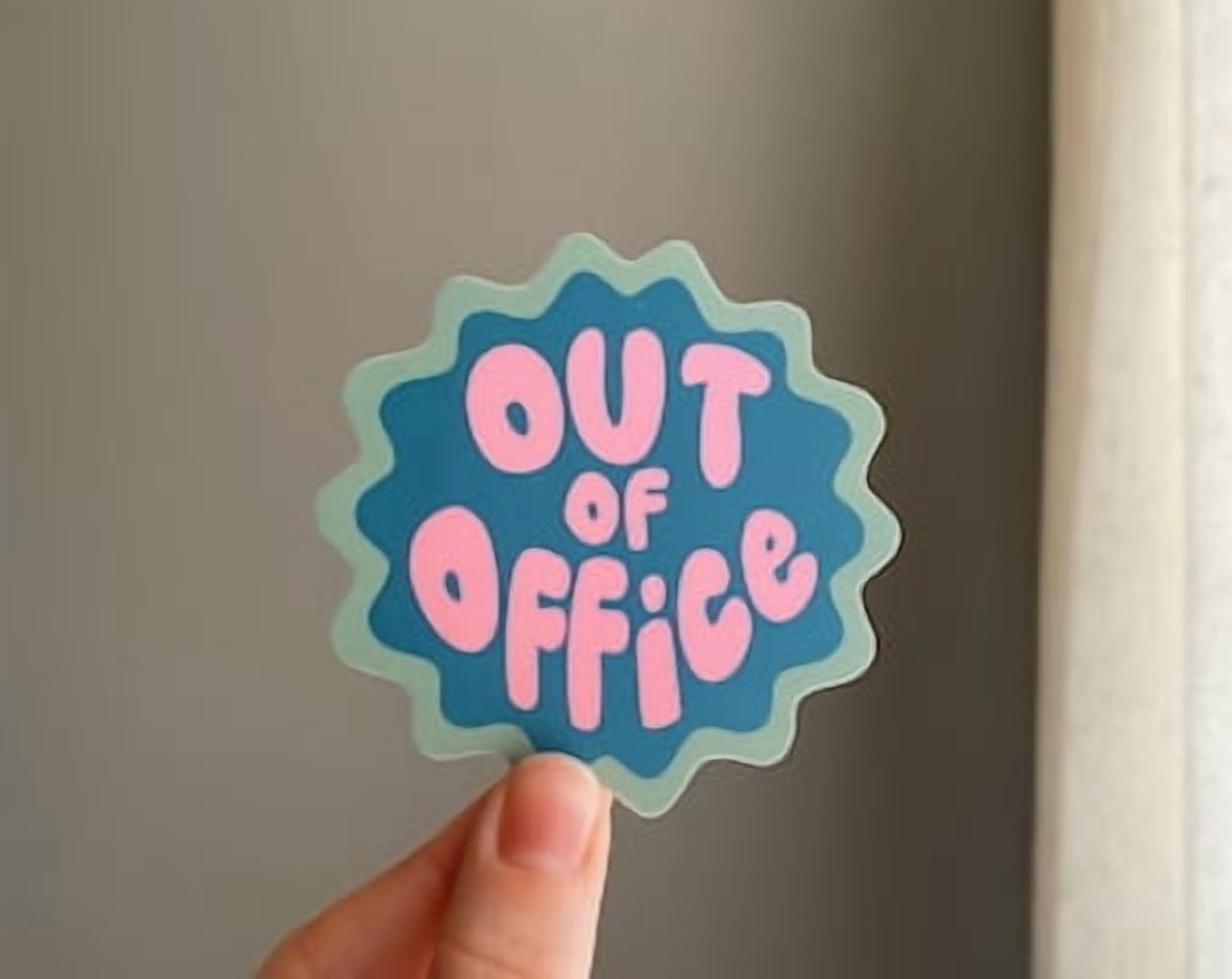 DOPASTICKER Out Of Office Sticker, Laptop Sticker, Water Bottle Sticker ...