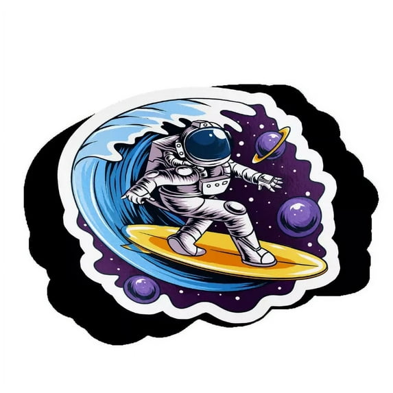 DOPASTICKER Outer Space Astronaut Turf Cosmic Sticker Phone Sticker ...