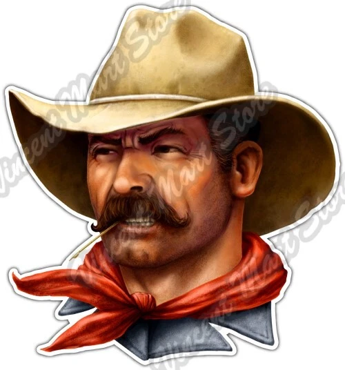 DOPASTICKER Outlaw Texas Western Cowboy Bandit Wild West Car Sticker ...