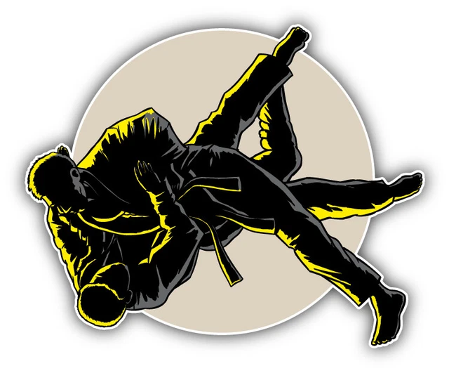 DOPASTICKER Outline Judo Fight Trick Car Sticker Phone Decal Water ...