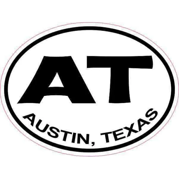 DOPASTICKER Oval At Austin Texas Sticker Cup Luggage Sticker Phone ...
