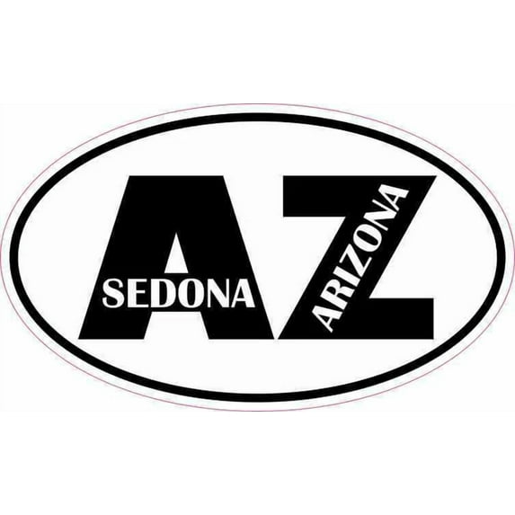 DOPASTICKER Oval Az Sedona Arizona Sticker Phone Sticker, Latop Sticker ...