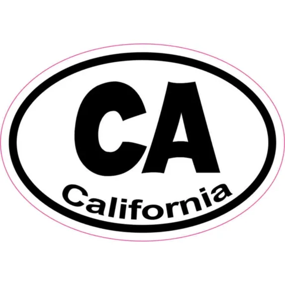 DOPASTICKER Oval Ca California Sticker State Sticker Phone Sticker ...