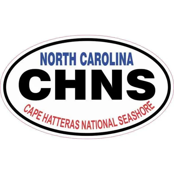DOPASTICKER Oval Cape Hattera National Seashore Sticker Phone Sticker ...