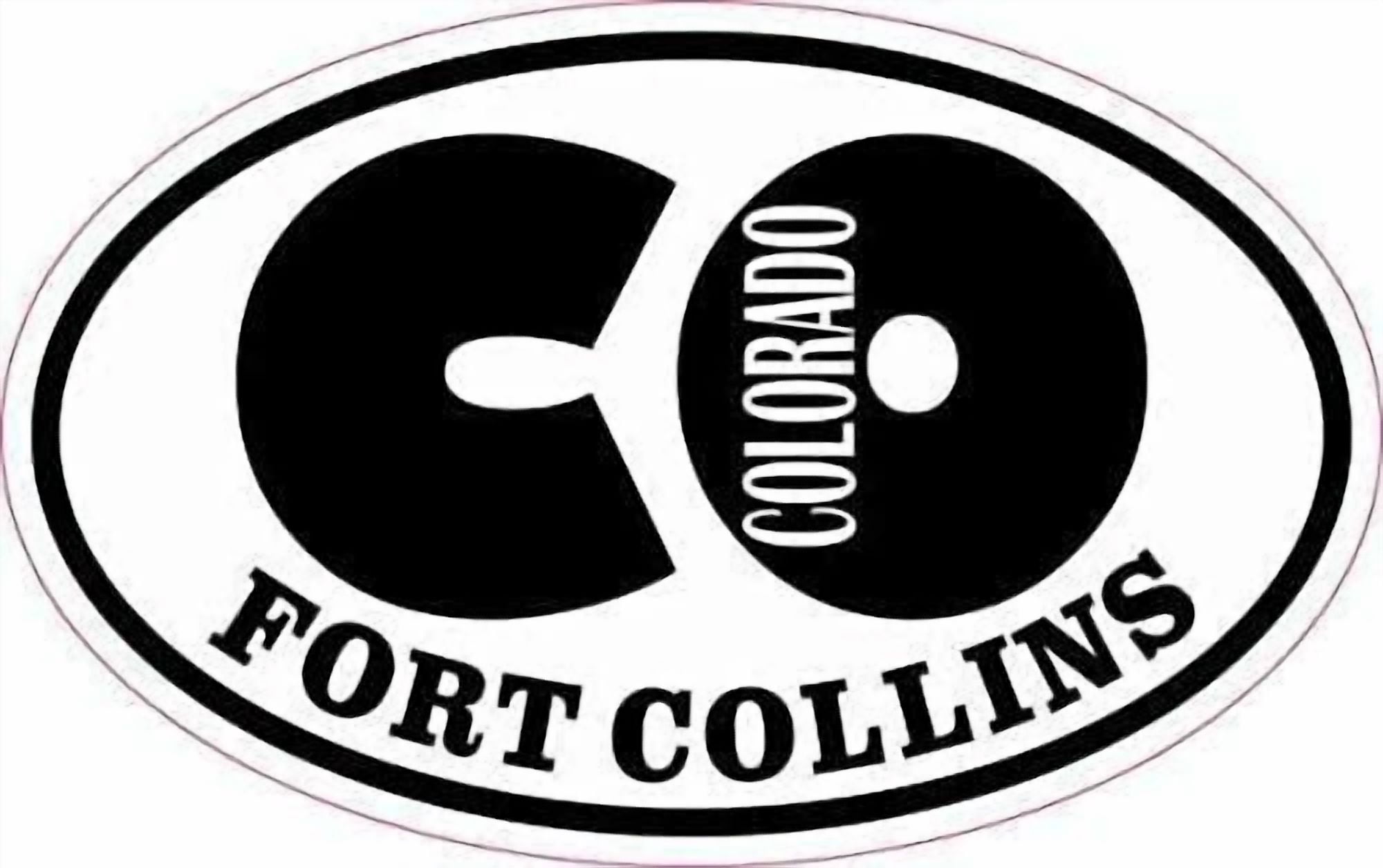 DOPASTICKER Oval Co Fort Collins Colorado Sticker Phone Sticker, Latop ...