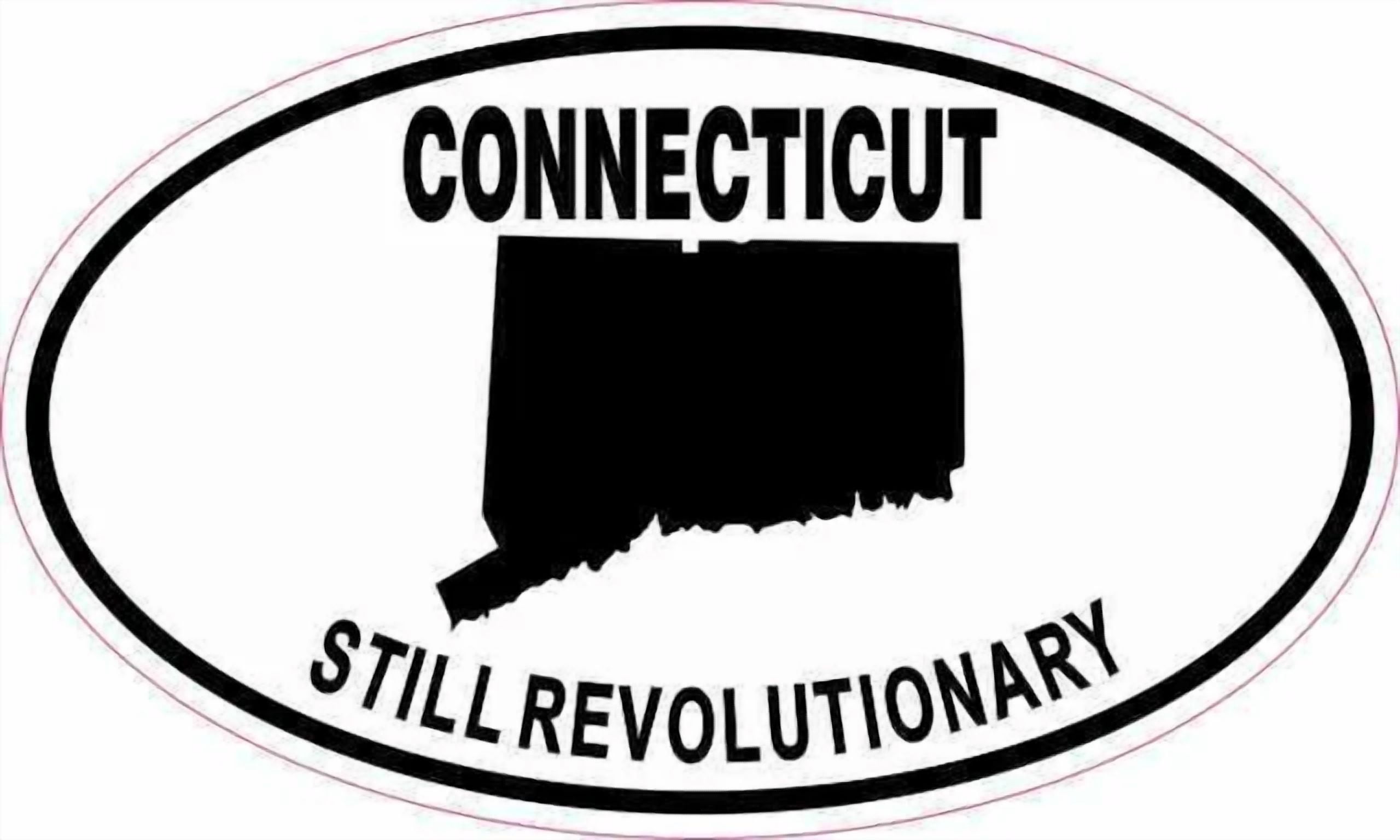 DOPASTICKER Oval Connecticut Still Revolutionary Sticker Phone Sticker ...