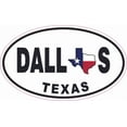 DOPASTICKER Oval Dallas Texas Sticker Phone Sticker, Latop Sticker ...